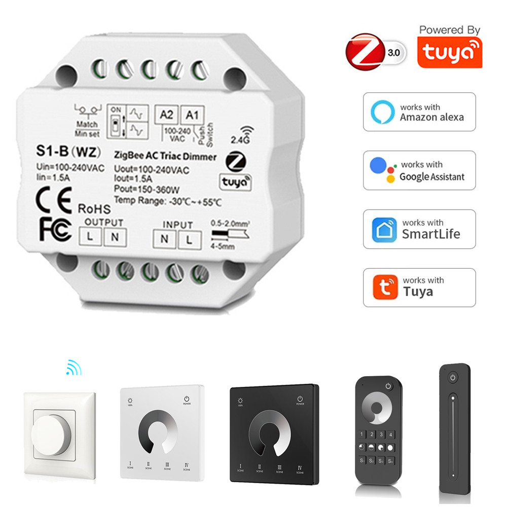 Jual Tuya Smart Life Zigbee Controller Ac Triac Led Dimmer Light Switch Module 220V 110V 230V ...
