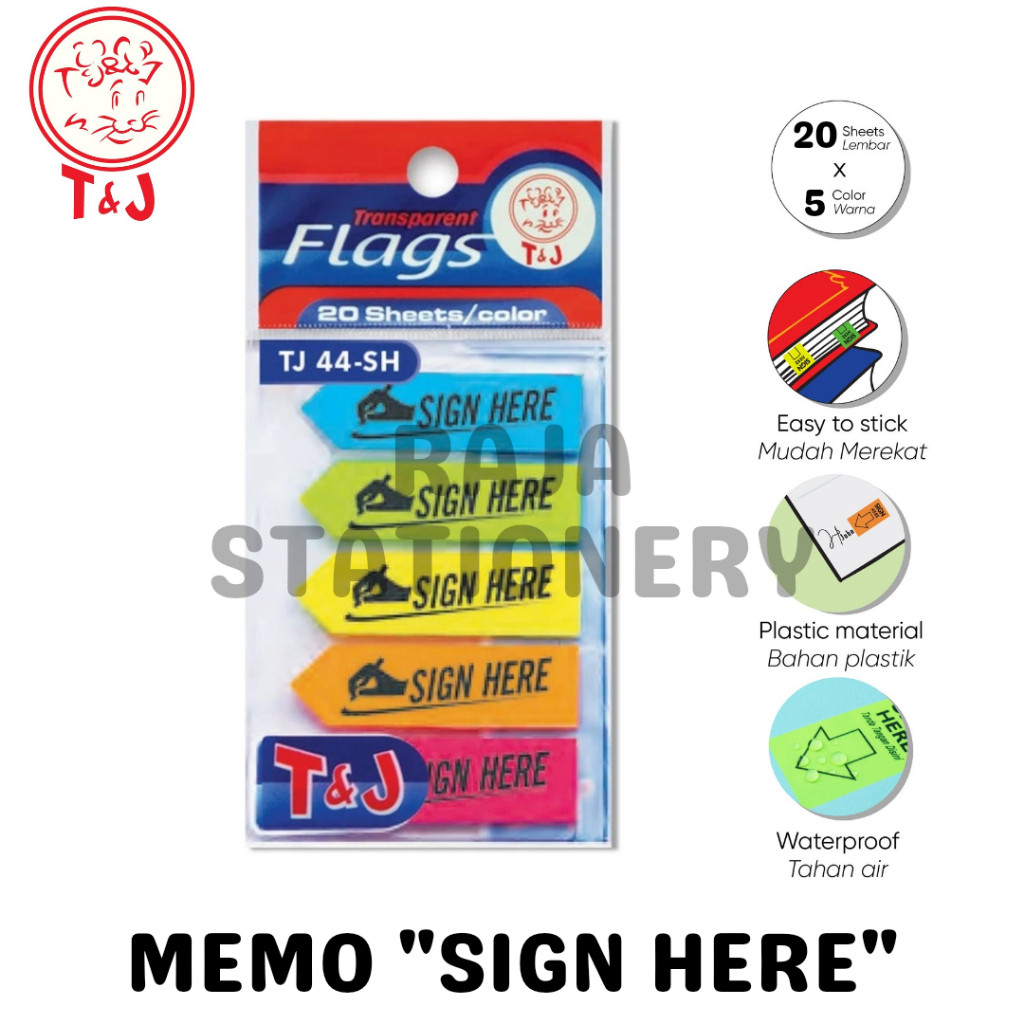 Jual Tom & Jerry SIGN HERE Memo Stick Index Notes Sticker "Sign Here ...