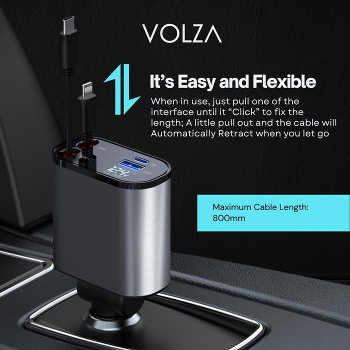 Jual (Bestone) Volza (Retractable Charger) 4 in 1 | Shopee Indonesia