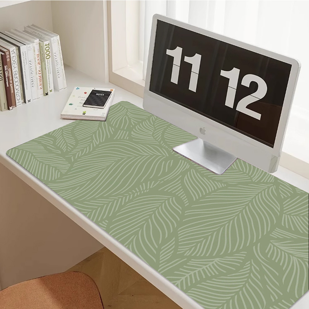 Jual Sage Green Mousepad Desk Mat Cute Multiple Sizes Stitched Edges ...