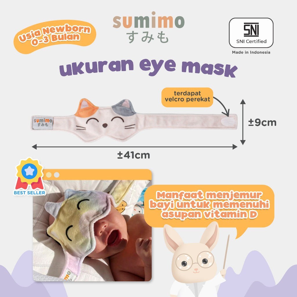 Jual Sumimo Baby Eye Mask/ Penutup mata berjemur bayi | Shopee Indonesia