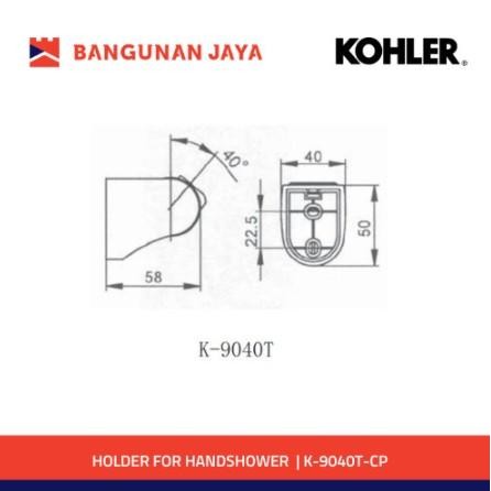 Jual Kohler Shower Holder Dudukan Handshower Chrome K-9040T-Cp | Shopee ...
