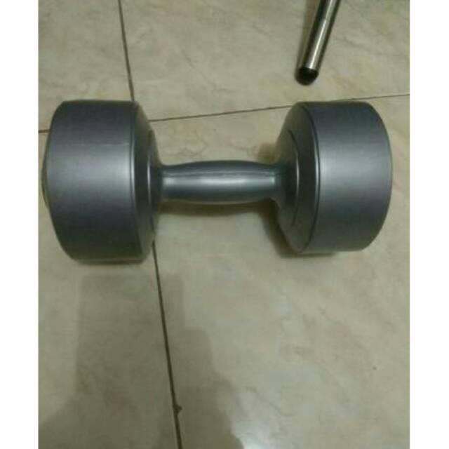 Jual POTENCE BARBEL 10 KG / DUMBELL 10KG / DUMBEL PLASTIK 10 KG | Shopee Indonesia