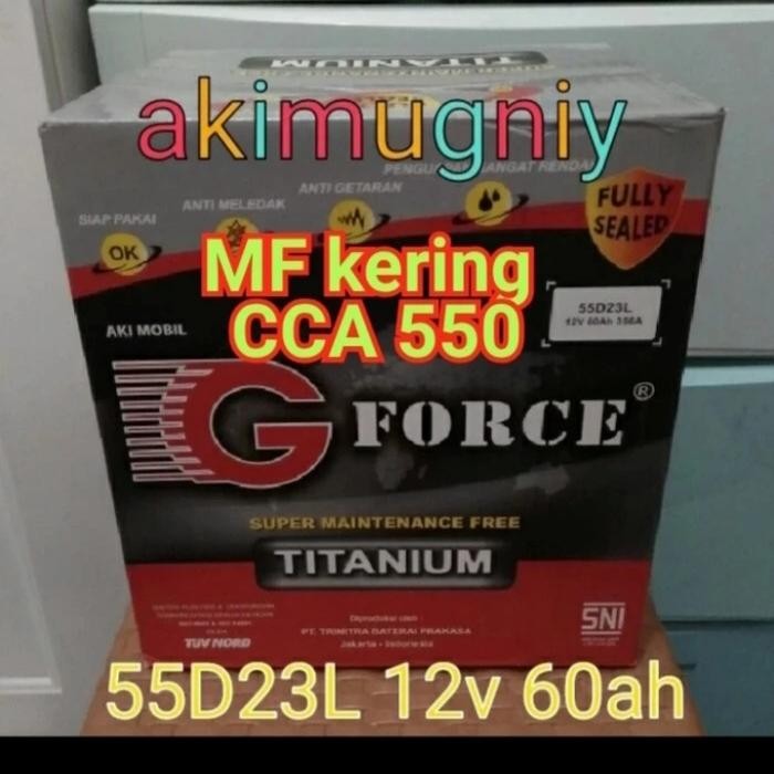 Jual aki mobil 55d23l mf kering 12v 60ah cca 550 gs incoe bosch amaron ...