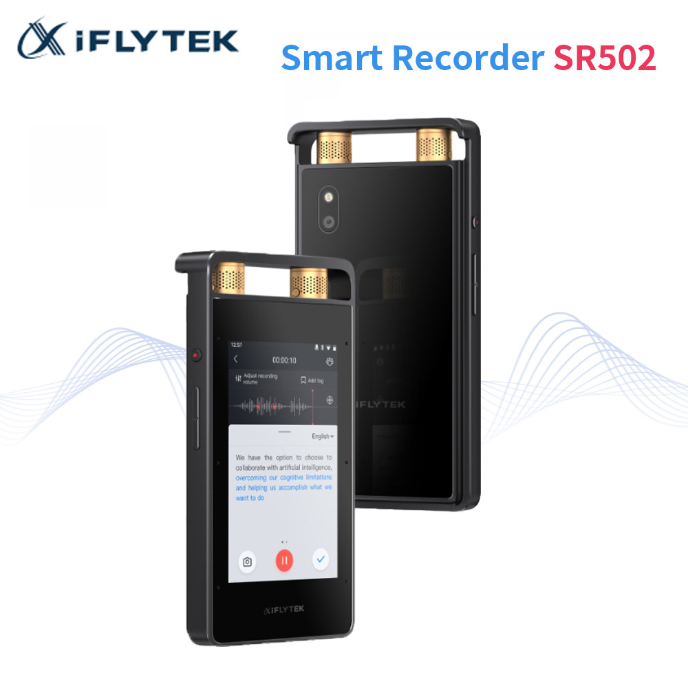 Jual iFlytek Smart Voice Recorder SR502 2G 32G HD Color Screen Digital Recording with Noise ...