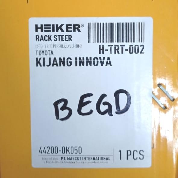 Jual Rack Steer / Steering Rack Assy Kijang Innova Oli Heiker Kode 081 ...