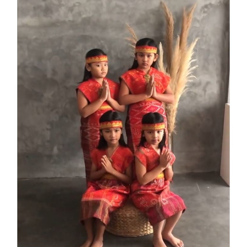 Jual Baju Menari Adat Batak Anak Perempuan Ulos | Shopee Indonesia