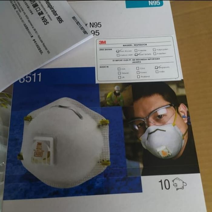 Jual meta 1 box Masker N95 3M 8511 Masker 3m N95 8511 | Shopee Indonesia
