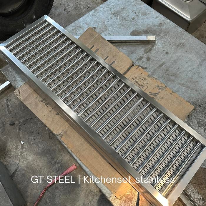 Jual PREMIUM Grill Gutter Stainless + Perforated Plat | Shopee Indonesia
