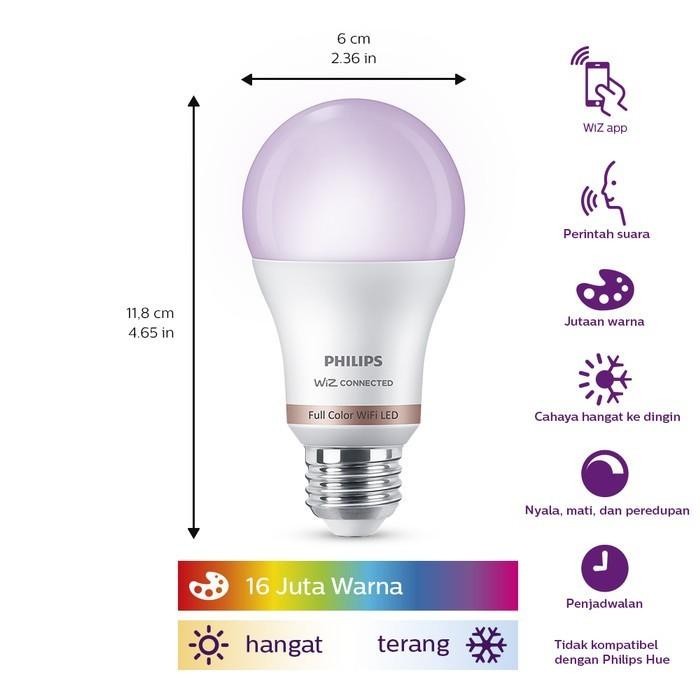 Jual ID PHILIPS LAMPU SMART WIFI LED 8W WITH BLUETOOTH - TUNABLE WHITE ...