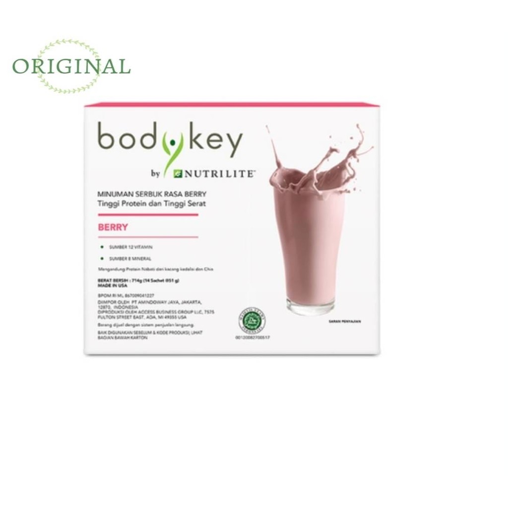 Jual Nutrilite Bodykey / Body key rasa Berry Amway Original exp 2025 ...