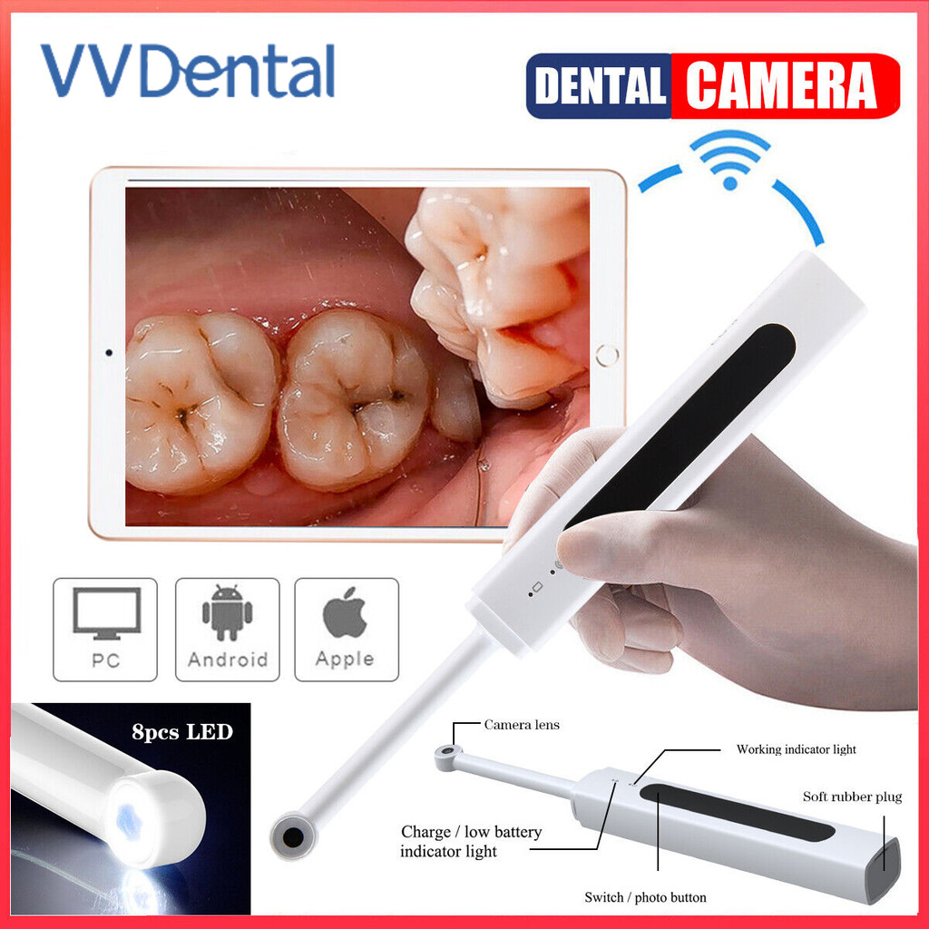 Jual Vv Dental Wireless Camera Wifi Oral Endoscope 300W Pixel Intraoral ...