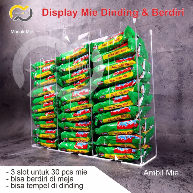 Jual Rak Display Mie 4 Slot untuk 40 Pcs Indomie (Multifungsi Bisa ...