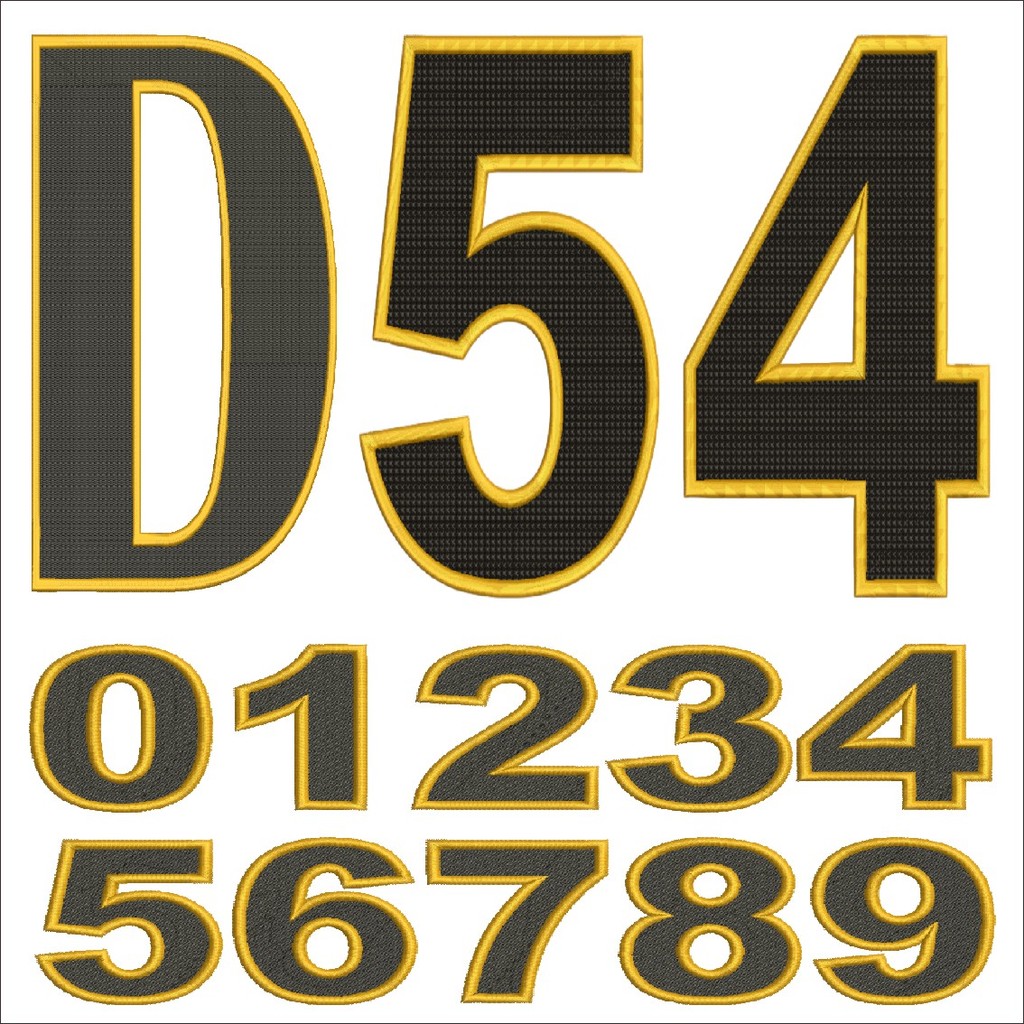 Jual PATCH BORDUIR ANGKA LOGO ANGKA D01 - D99 EMBLEM - D54 | Shopee ...