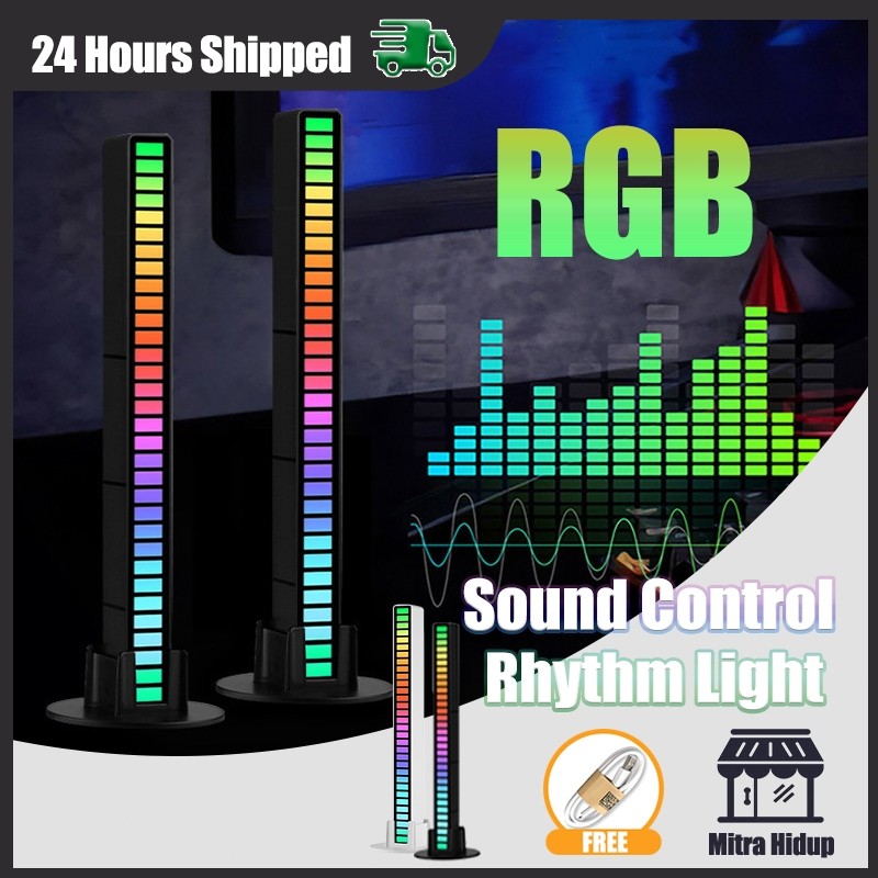 Jual RGB MUSIC STRIP ATMOSPHERE LIGHT LED BAR LAMPU EQUALIZER AUDIO ...