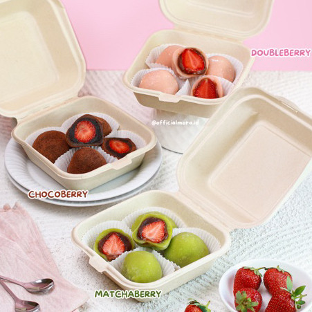 Jual Eumsig Mochi Ichigo Daifuku Varian Rasa Strawberry Segar | Shopee ...