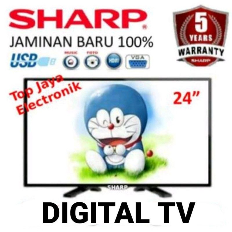 Jual ASLI LED TV SHARP 24 INCH DIGITAL TV /SHARP LED TV 24 INCH DIGITAL ...