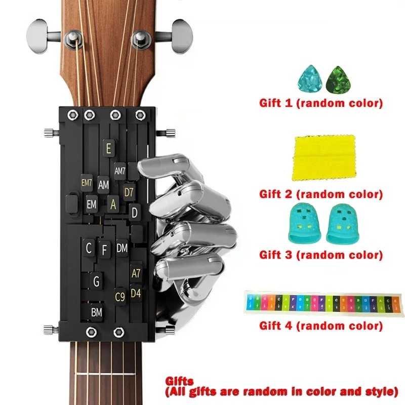 Jual Basic Universal Chord Guitar Automatic One-key Chord Aid Finger ...