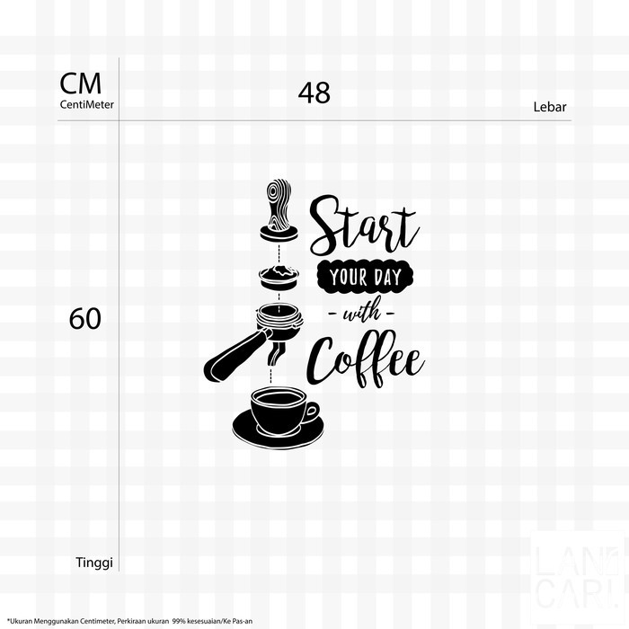 Jual Sticker Cutting Start Coffee dinding kaca Quotes Cafe Kopi Stiker ...
