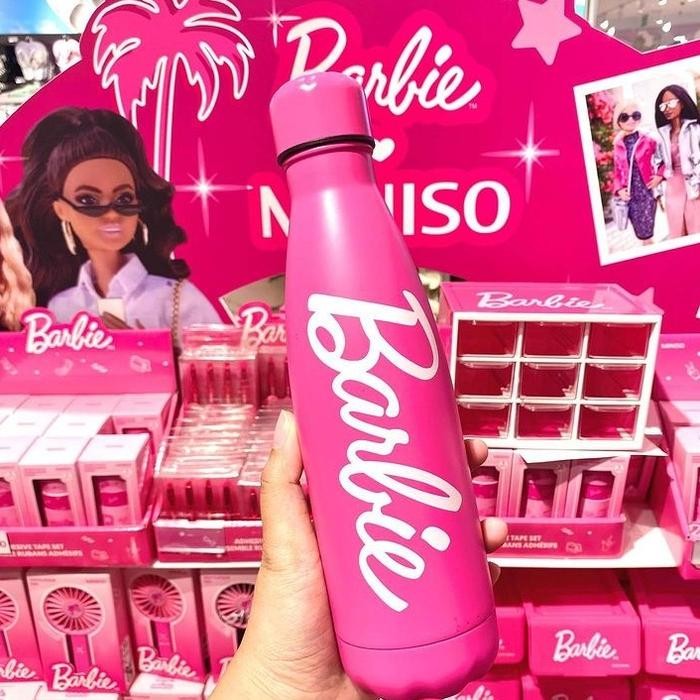 Jual Botol Minum Stenlis Barbie Lucu - MINISO Barbie Collection Bottle ...