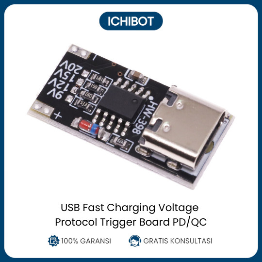 Jual USB Fast Charging Voltage Protocol Trigger Board PD/QC boost ...