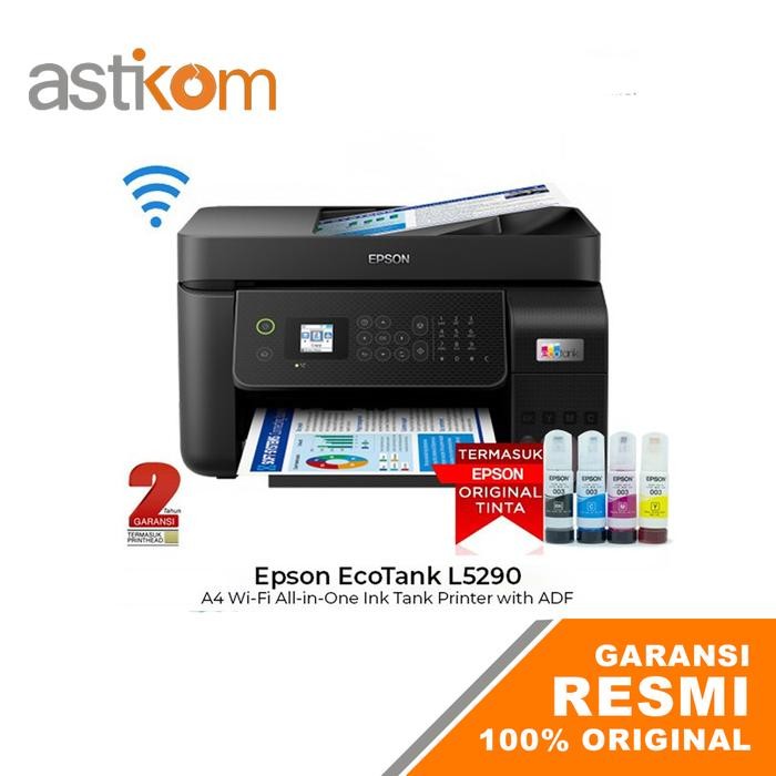 Jual Printer EPSON L5290 EcoTank A4 WiFi Print Scan Copy Fax with ADF ...