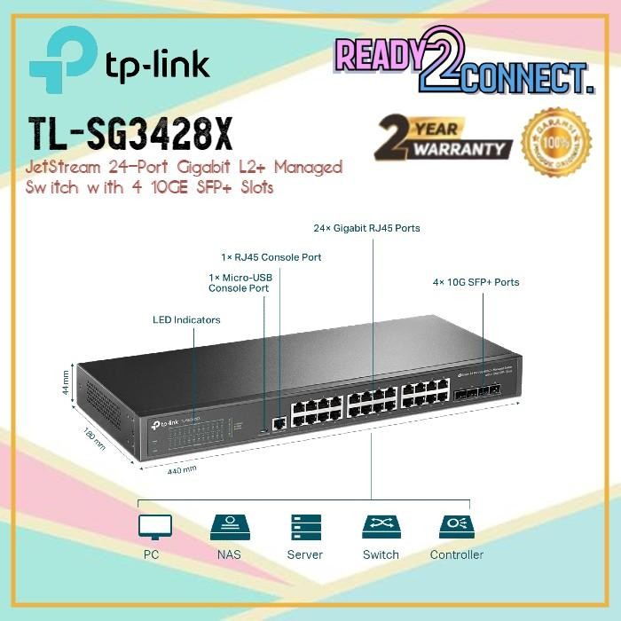 Jual Sale Tp Link Sg3428X 24-Port Gigabit L2+ Managed Switch With 4 ...