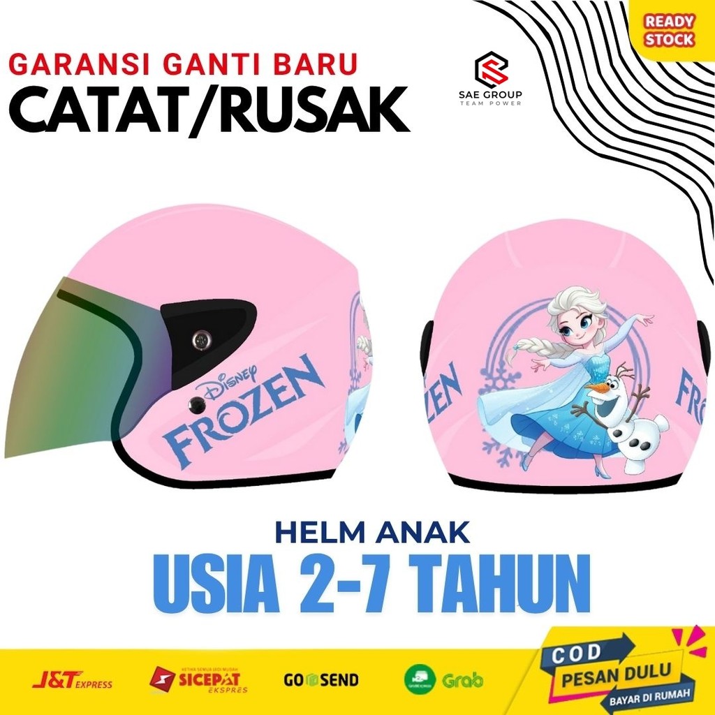 Jual Helm Anak Kecil Perempuan Lucu Karakter Usia 1 2 3 4 5 6 7 Tahun ...