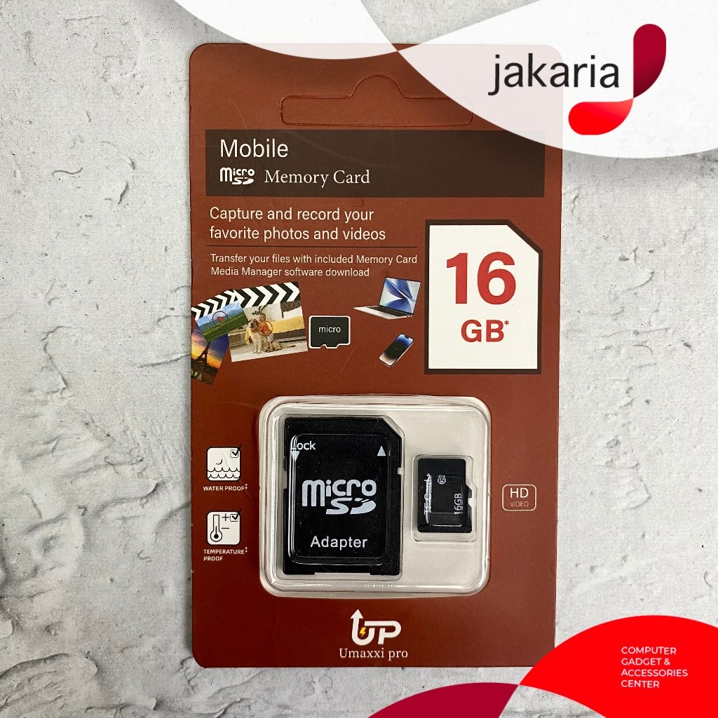 Jual UMMAXI PRO Micro SD 16GB Memory Card HP Kartu Memori Micro SD ...