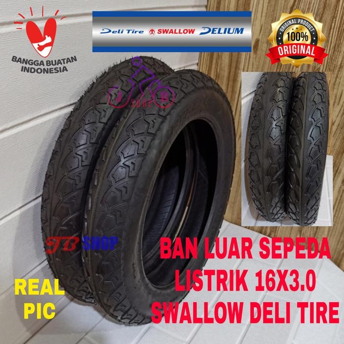 Jual Ban Luar Sepeda 16 X 2.50 3.0 3.00 250 30 Swallow Deli Tire Sepeda Listrik Fat Bike Bmx Dll ...