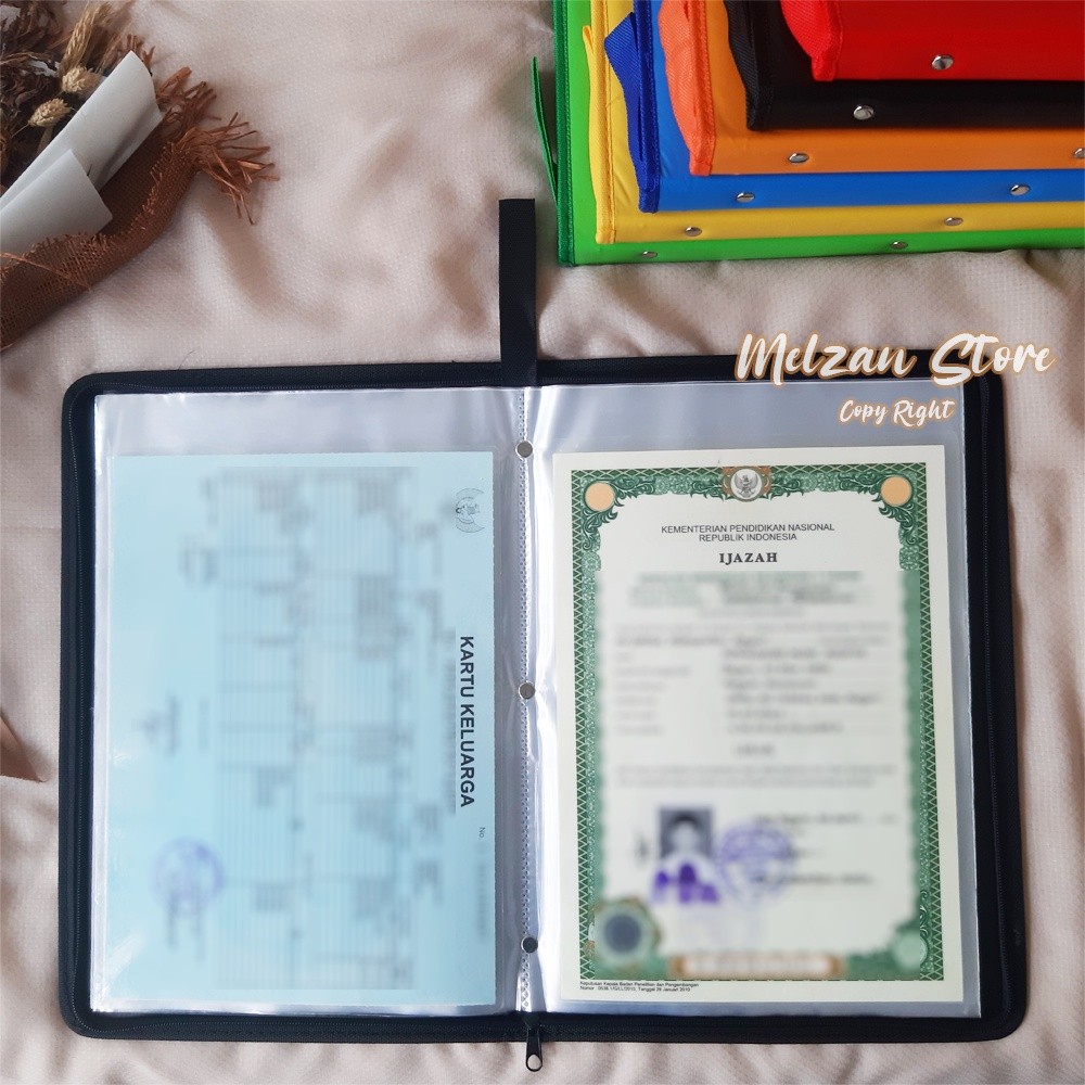 Jual Map Dokumen Anti Air Resleting isi 40 Lembar / Map Ijazah / Map ...