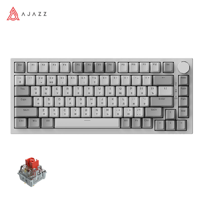 Jual Ajazz Ak820 RGB DIY Gaming Mechanical Keyboard 82 Key Bluetooth 2 ...
