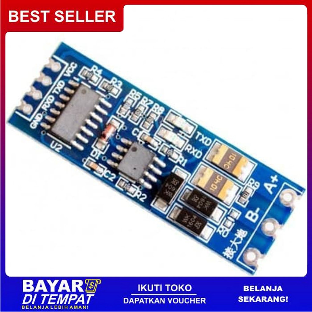 Jual FREE ONGKIR NEW SERIAL TTL TO RS485 CONVERTER MODULE RX TX TO A B ...