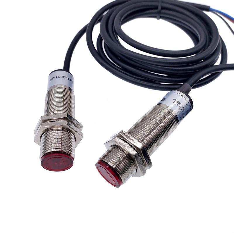 Jual M18 Metal Photoelectric laser beam Sensor switch Infrared Obstacle ...