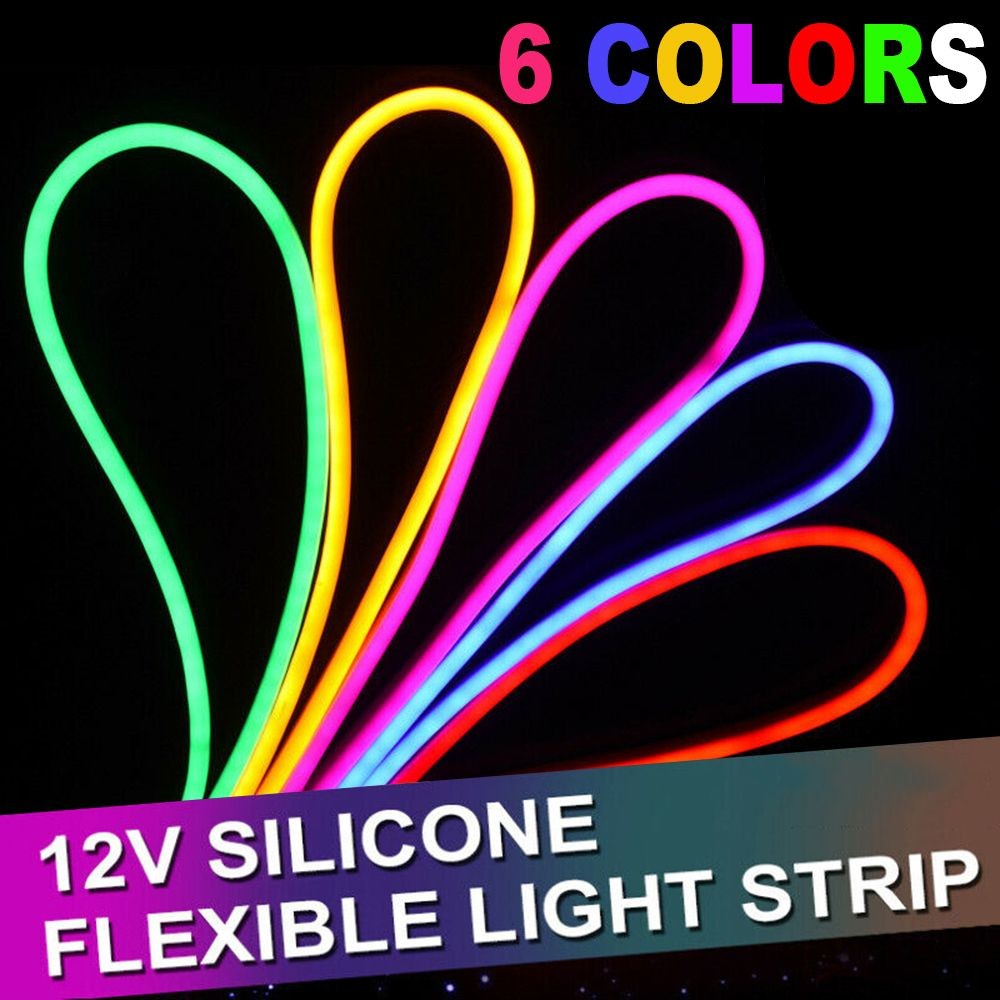 Jual Colorful Flexible Outdoor Lighting Waterproof Silicone Tube LED ...