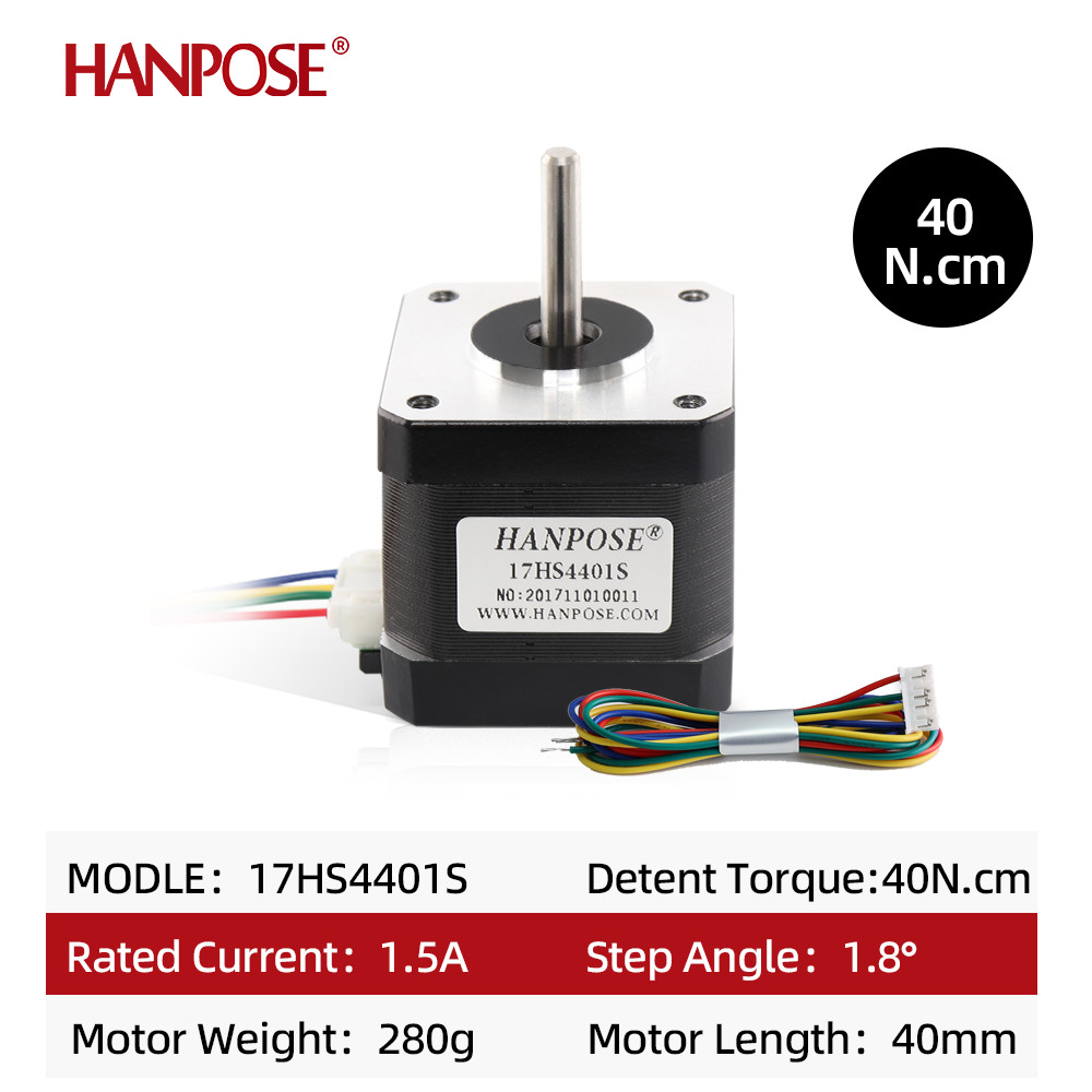 Jual HANPOSE 4-lead Nema17 Stepper Motor 42 High torque motor 1.5A 40N ...