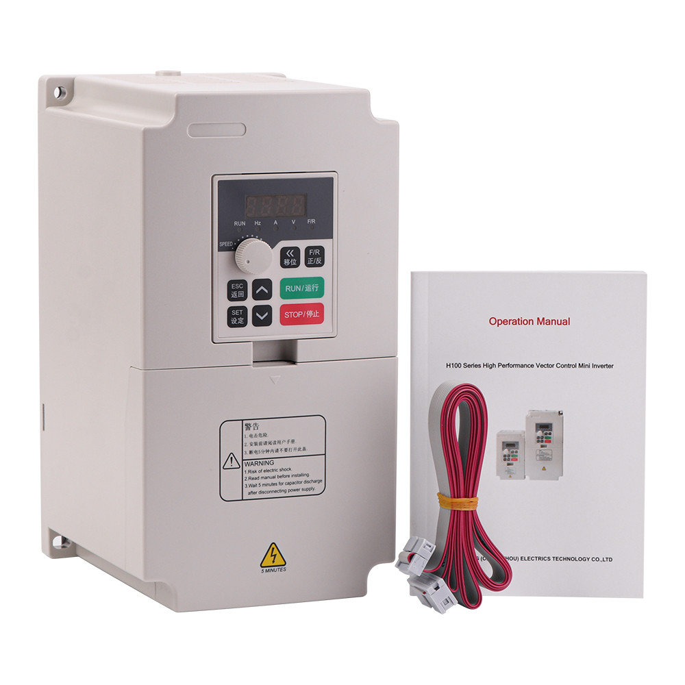 Jual 1.5kw/2.2kw VFD Inverter H100 Series 220V/380V Vector Variable Frequency Drive DC Converter ...