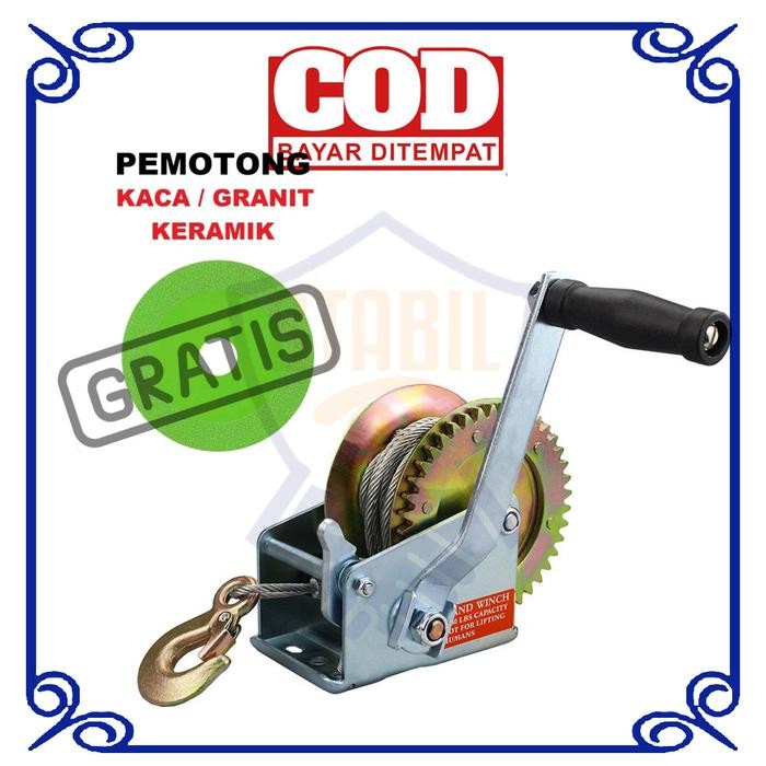 Jual Alat Katrol Gear Steel Kanopi Sleding Dua Arah Tarik & Ulur + Tali ...