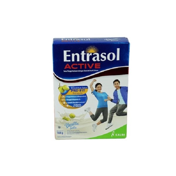 Jual ENTRASOL ACTIVE VANILLA LATTE 160 GR | Shopee Indonesia