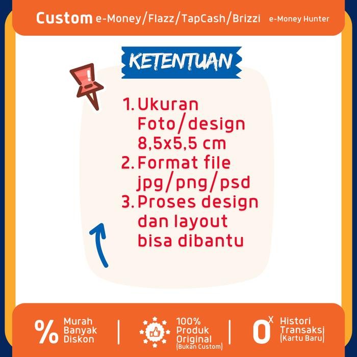 Jual Custom E-Money Flazz Brizzi Tapcash Kartu Elektronik Cetakan ...