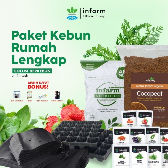 Jual Terlaris Infarm-Paket Kebun Rumah Lengkap 10Benih Sayuran | Shopee ...
