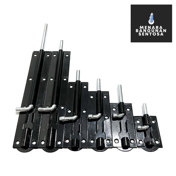 Jual Grendel Hitam / Putih 10 Inch Double Plat - Gerendel Selot Pintu ...