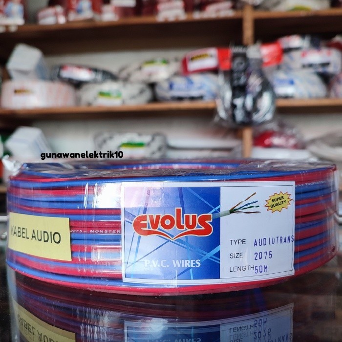 Jual (Expert) KABEL EVOLUS 2 X 0,75mm 50 Meter (Transparant) | Shopee ...
