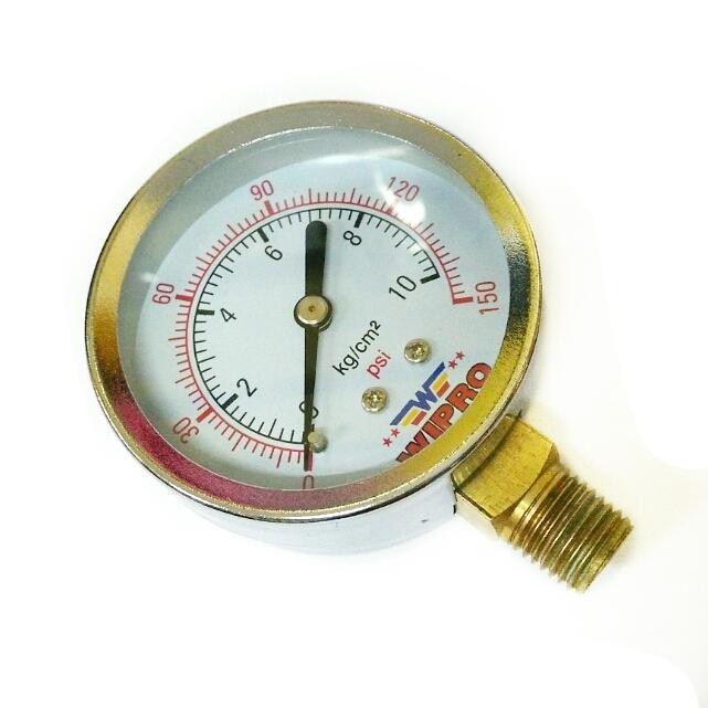Jual Wipro 10 Bar Meter Tekanan Angin - Pressure Gauge - Manometer ...