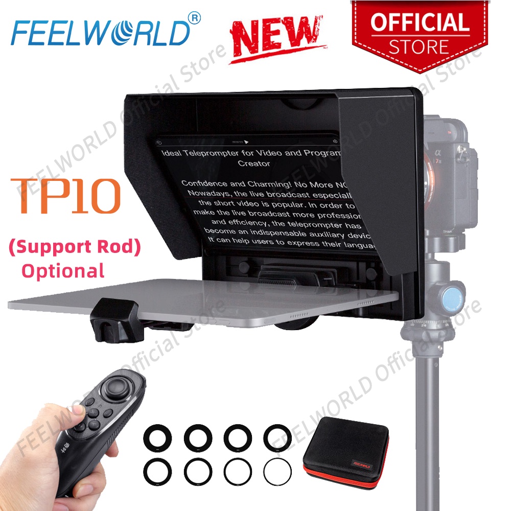 Jual New Feelworld-Portable Folding Teleprompter, Tablet Prompter for ...