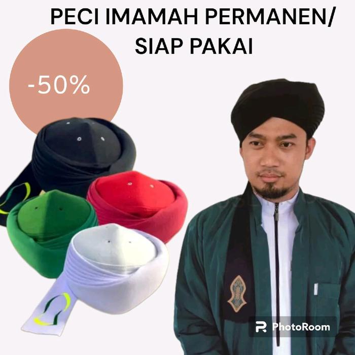 Jual Peci Imamah Permanen 7 Tingkatan Panjang 5 Meter Sorban Imamah ...