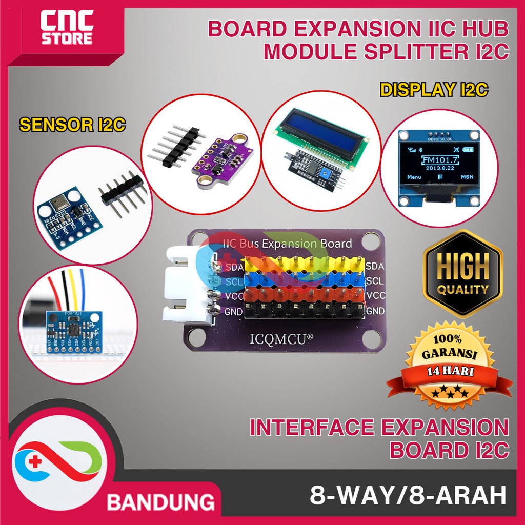 Jual IIC HUB Modul Splitter I2C Hub Antarmuka Papan Ekspansi Board ...