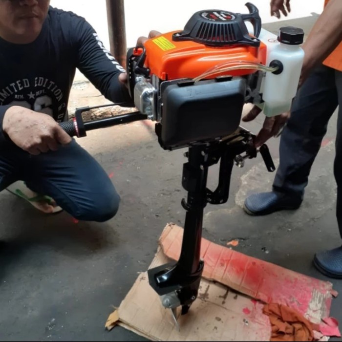 Jual Mesin Perahu Tempel OutBoard 5HP 4 tak MOB850G MATSUMOTO MOB 850G | Shopee Indonesia