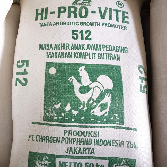 Jual 512 Pakan Komplit Butiran Ayam Pedaging Hi-Pro-Vite Phokpand ...
