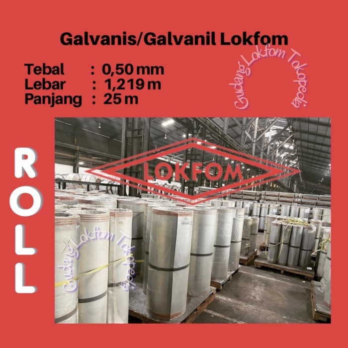 Jual Seng Galvanis Galvanil Bjls Lokfom 0,50 Mm (Roll) | Shopee Indonesia